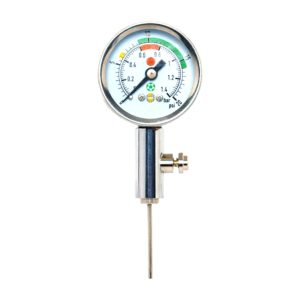 haploon accurate ball pressure gauge heavy duty metal made,test and adjust the pressure for football soccer rugby basketball volleyball and other balls