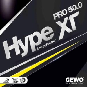 gewo hype xt pro 50.0 - table tennis rubber, 2.1 mm red