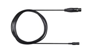 shure bcasca-nxlr4-fem detachable cable with neutrik 4 pin xlr female connector