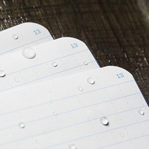 Rite In The Rain Weatherproof Mini-Stapled Notebook, 3 1/4" x 4 5/8", Blue Cover, Universal Pattern, 3 Pack (No. 271FX-M)