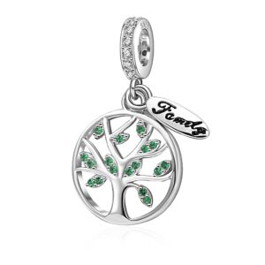 soukiss family tree of life charms 925 sterling silver love family dangling beads for pandora bracelet (dangling)