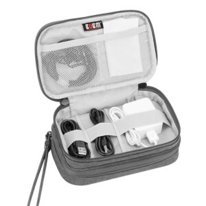 BUBM Double Compartment Storage Case Compatible with 3DS/3DS XL/New 2DS XL, Protective Carrying Bag, Portable Travel Organizer Case Compatible with 3DS/3DS XL/New 2DS XL and Accessories,Gray