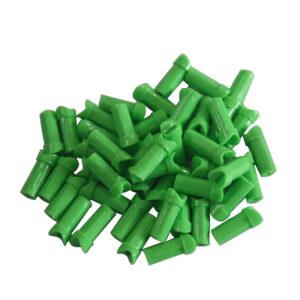 jiexi hwyp archery nocks half moon crossbow arrow nocks od 7.76mm pack of 50 (green)