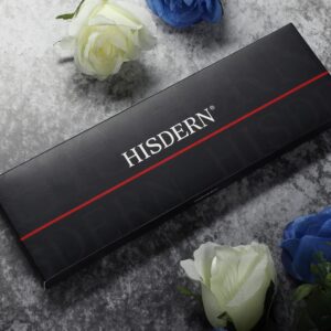 HISDERN 3pcs Mixed Design Classic Men's Self-Tie Bow tie & Pocket Square - Multiple Sets,B3-05,One Size