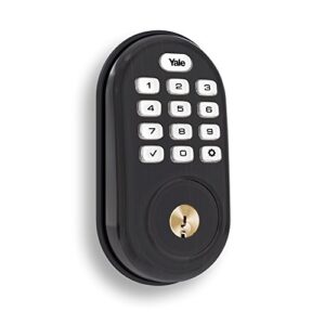 Yale Assure Lock - Keypad Door Lock in Bronze, Keypad with Key