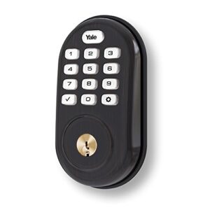 Yale Assure Lock - Keypad Door Lock in Bronze, Keypad with Key