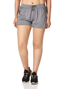 under armour women's ua game time shorts sm gray