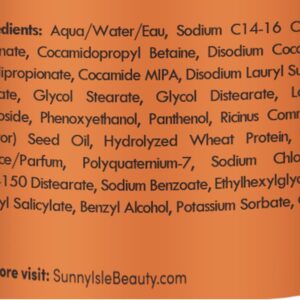 Sunny Isle Jamaican Black Castor Oil Extreme Hydrating Shampoo, Orange, 10 Fl Oz, Packaging May Vary