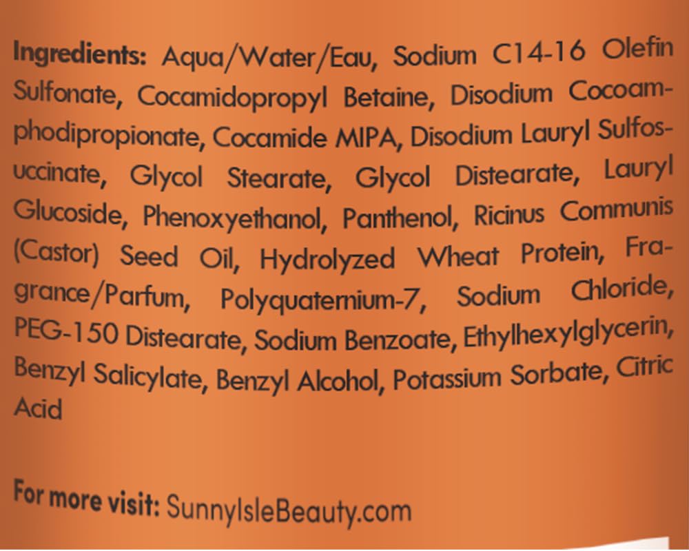 Sunny Isle Jamaican Black Castor Oil Extreme Hydrating Shampoo, Orange, 10 Fl Oz, Packaging May Vary