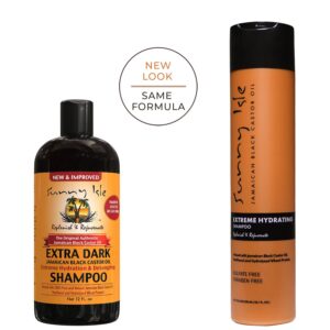 Sunny Isle Jamaican Black Castor Oil Extreme Hydrating Shampoo, Orange, 10 Fl Oz, Packaging May Vary