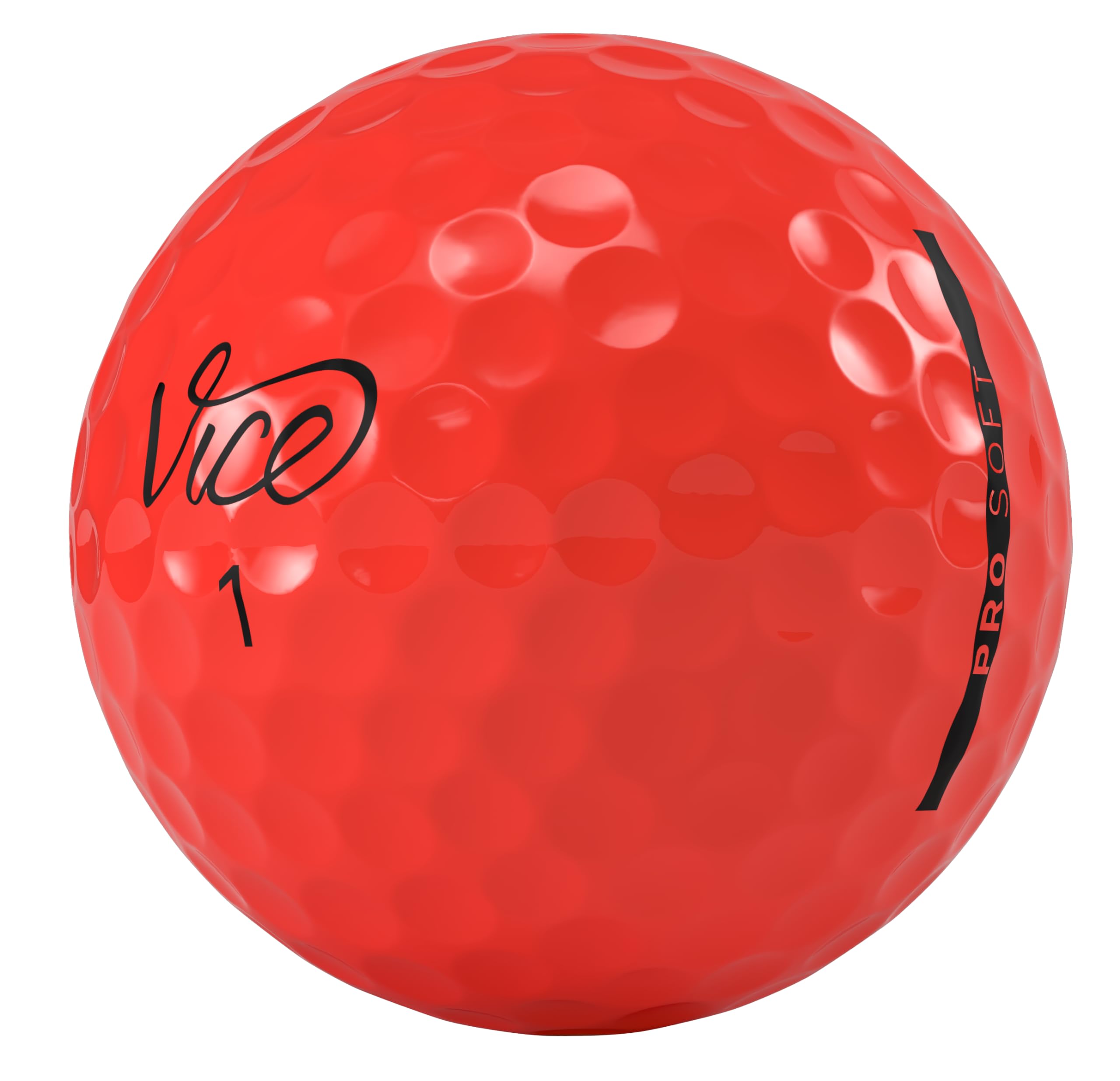 Vice Pro Soft Golf Balls, Red (One Dozen)