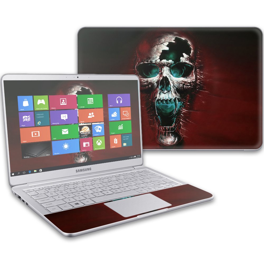 MightySkins Skin Compatible with Samsung Notebook 9 13" (2017) wrap Cover Sticker Skins Wicked Skull