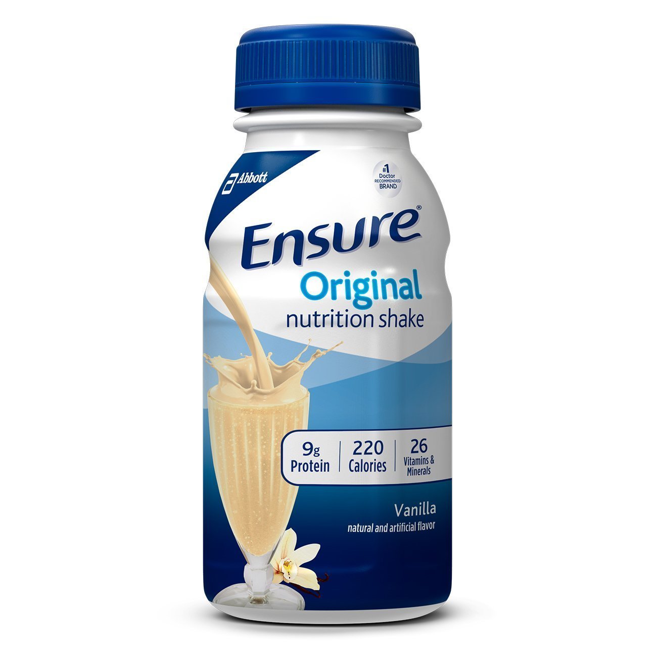 Ensure Liq Van Bottle Size 6/8z Ensure Balanced Nutrition Shake Vanilla 6 Pack, 48 Fl