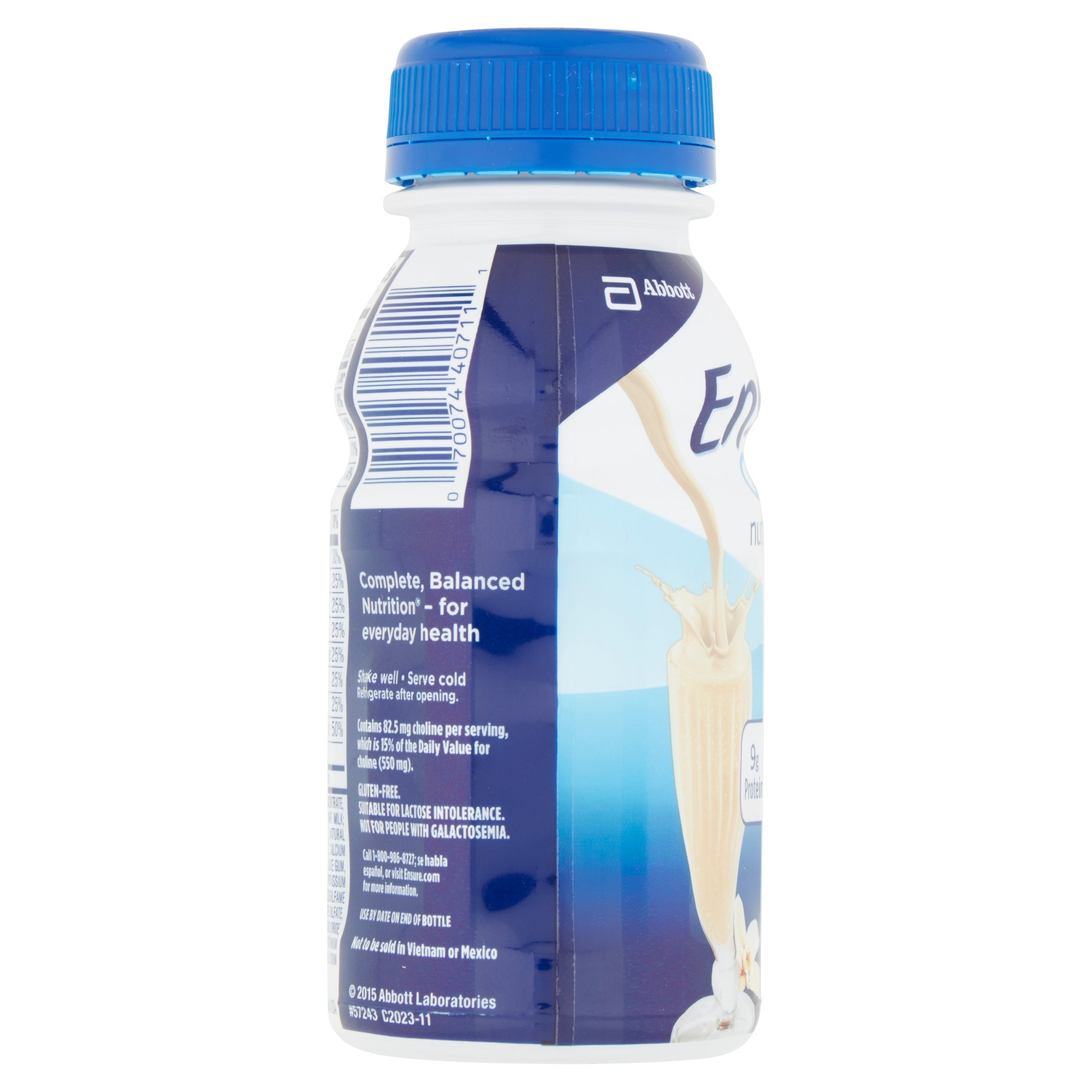 Ensure Liq Van Bottle Size 6/8z Ensure Balanced Nutrition Shake Vanilla 6 Pack, 48 Fl