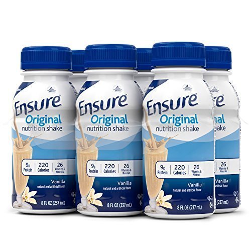 Ensure Liq Van Bottle Size 6/8z Ensure Balanced Nutrition Shake Vanilla 6 Pack, 48 Fl