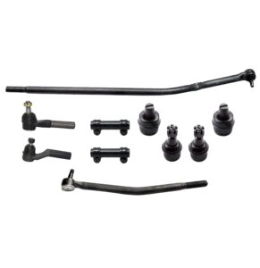 partsw - 10 pc suspension kit for ford e-250 2003-2007/ e-350 super duty 1999-2007 + more/outer & inner tie rod end adjusting sleeves upper and lower ball joints for models with single rear wheels