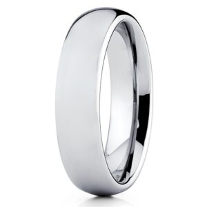 silly kings silver tungsten wedding band 5.5mm tungsten ring anniversary band unique