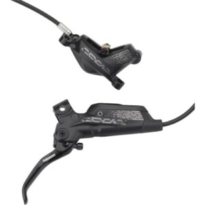 sram code r disc brake and lever - front or rear, hydraulic, post mount, black, a1