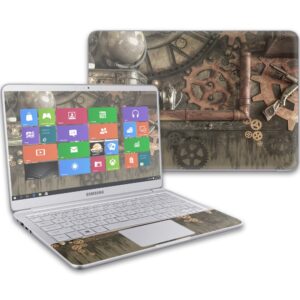 mightyskins skin compatible with samsung notebook 9 13" (2017) wrap cover sticker skins steam punk room