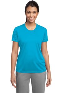 sport-tek ladies posicharge competitor tee xxl atomic blue