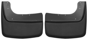 husky liners — rear mud guards | fits 2017 - 2024 ford f-350/f-450 super duty dually - black, 2 pc. | 59481