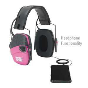 Howard Leight Impact Sport Electronic Shooting Earmuff, Youth/Small, Pink (R-02533)