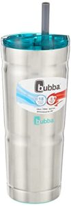 bubba brands 24oz envy s tumbler ss, 24 ounce (pack of 1), stainless steel w/island teal lid