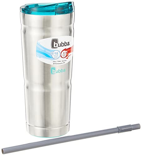 Bubba Brands 24OZ Envy S Tumbler SS, 24 Ounce (Pack of 1), Stainless Steel w/Island Teal Lid