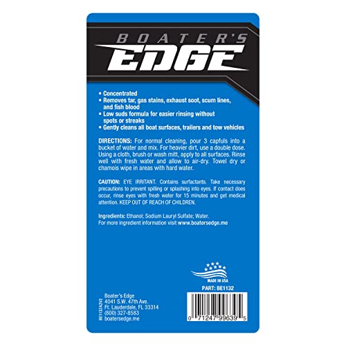 BOATER'S EDGE Wash - Biodegradable Boat Soap Concentrate - 32 OZ (BE1132)