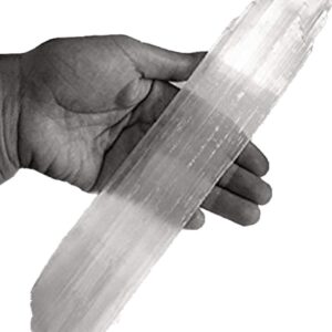 Selenite Stick 6 to 8.5 Inches long, 1 to 2 inches wide, white healing stone, strong protection powers