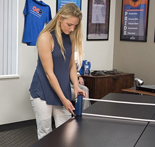 JOOLA Retractable Ping Pong Net With Clamps - Table Tennis Net Stretches 5.75' - Clamps on Table Up to 2” Thick - Optional Ping Pong Paddles and Balls