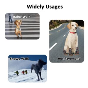 Large Big Dog PU Leather Sport Shoes Winter Waterproof Pet Dog Puppy Boots Non-Slip Pitbull Golden Retriever Rain Shoes