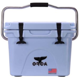 orca 20 cooler, light blue