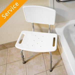 shower chair assembly