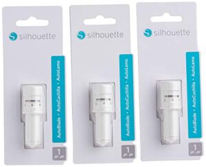 autoblade replacement for cameo 3 and portrait 2 (3 pack), white