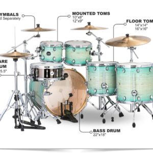 Mapex Armory Series Exotic Studioease Shell Pack Ultramarine Gloss