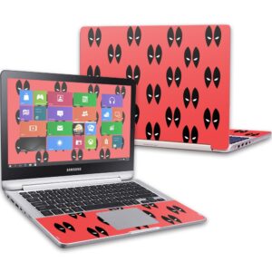 mightyskins skin compatible with samsung notebook 7 spin 13.3" (2016) wrap cover sticker skins dead eyes pool