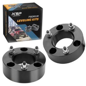 ksp 3in level lift kits for f150 2004-2022,3" front leveling lift kits compatible with ford expedition 03-18,lincoln mark lt 2005-2008, aluminum forged strut spacer raise the truck 3inch（package of 2）