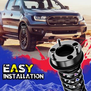 KSP 3in Level Lift Kits for F150 2004-2022,3" Front Leveling Lift Kits Compatible with Ford Expedition 03-18,Lincoln Mark LT 2005-2008, Aluminum Forged Strut Spacer Raise the Truck 3inch（Package of 2）