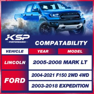 KSP 3in Level Lift Kits for F150 2004-2022,3" Front Leveling Lift Kits Compatible with Ford Expedition 03-18,Lincoln Mark LT 2005-2008, Aluminum Forged Strut Spacer Raise the Truck 3inch（Package of 2）