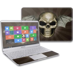 mightyskins skin compatible with samsung notebook 9 13" (2017) wrap cover sticker skins skeletor