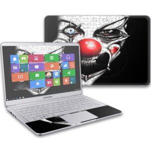 mightyskins skin compatible with samsung notebook 9 13" (2017) wrap cover sticker skins evil clown