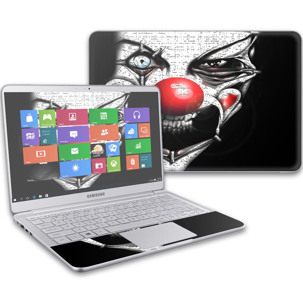 MightySkins Skin Compatible with Samsung Notebook 9 13" (2017) wrap Cover Sticker Skins Evil Clown