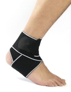 lareinae breathable ankle support compression brace with adjustable strap, great for runners, ankle sprain, and swelling and plantar fasciitis, instant pain relief, suitable for men&women