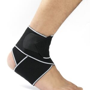 Lareinae Breathable Ankle Support Compression Brace with Adjustable Strap, Great for Runners, Ankle Sprain, and Swelling and Plantar Fasciitis, Instant Pain Relief, Suitable for Men&Women