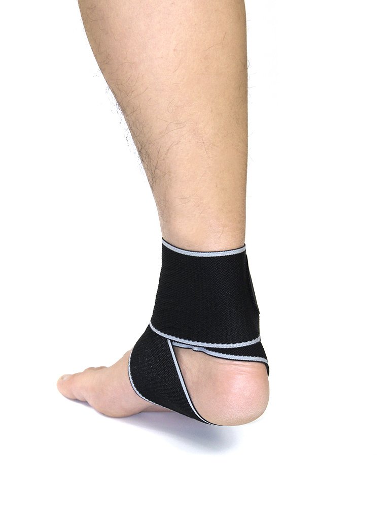 Lareinae Breathable Ankle Support Compression Brace with Adjustable Strap, Great for Runners, Ankle Sprain, and Swelling and Plantar Fasciitis, Instant Pain Relief, Suitable for Men&Women