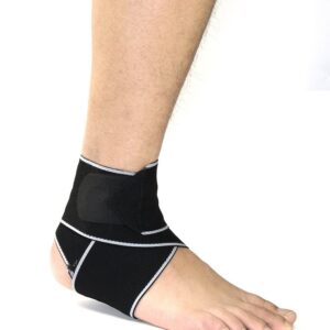 Lareinae Breathable Ankle Support Compression Brace with Adjustable Strap, Great for Runners, Ankle Sprain, and Swelling and Plantar Fasciitis, Instant Pain Relief, Suitable for Men&Women