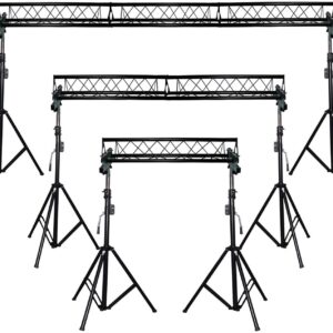 15' Wide Crank Triangular Trussing Mobile DJ Lighting Truss System Triangle 10" Diameter Trussing Instead of 6" Like Other Brands