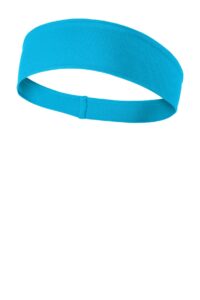 sport-tek posicharge competitor headband osfa atomic blue