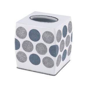 avanti linens - tissue box cover, stylish home decor (dotted circles collection)